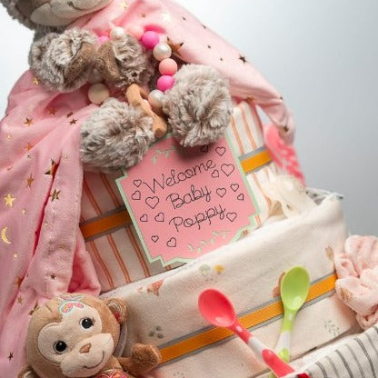 Custom Diaper Cake – Little Hugs Creations